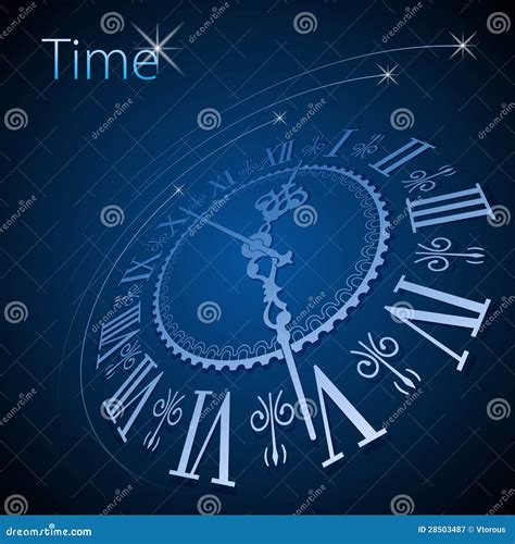 Clock Background Stock Illustration Illustration Of Wallpaper 28503487