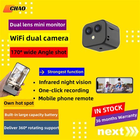 💎𝐶𝐻𝐴𝑂 4k Full Hd Mini Ip Cam Wifi Night Vision Camera Ir Cut Motion
