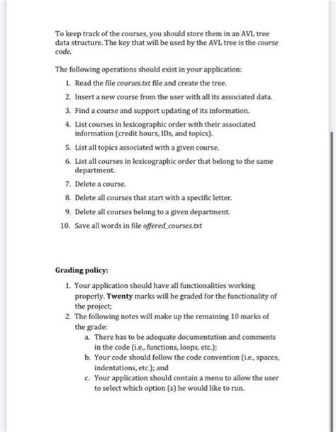 Solved In This Project You Will Maintain The Information Of Chegg