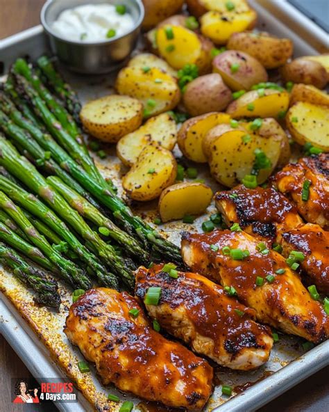 Bbq Chicken And Sweet Potato Sheet Pan