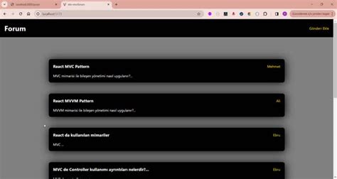 ebru duzgun gozmen on linkedin mvc is a useful design pattern at react