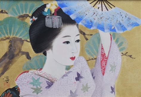 小川処堂 絵画 中尾淳 舞妓 舞 日本画 共シール サムホール 美人画 扇子 舞踊 松 本物保証 絵画買取人物、菩薩｜売買された