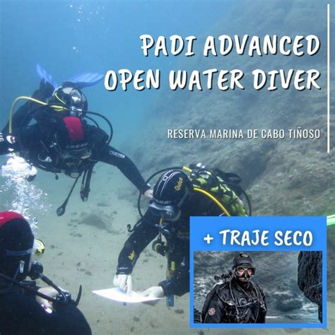Padi Advanced Open Water Diver Seco Curso Buceo En Murcia