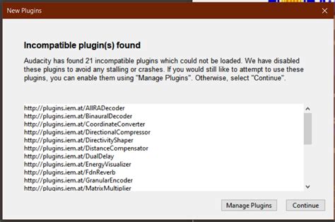 Audacity Marks Iem Plugins Lv2 As Incompatible · Issue 4428