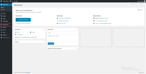Changing WordPress Appearance Hostwinds