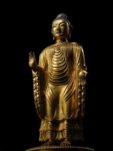 Bonhams A Gilt Copper Alloy Figure Of Buddha Qing Dynasty 18th Century