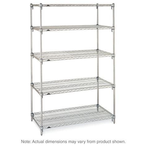 Metro 5a547c 42 Nsf 5 Tier Heavy Duty Chrome Wire Shelving Unit