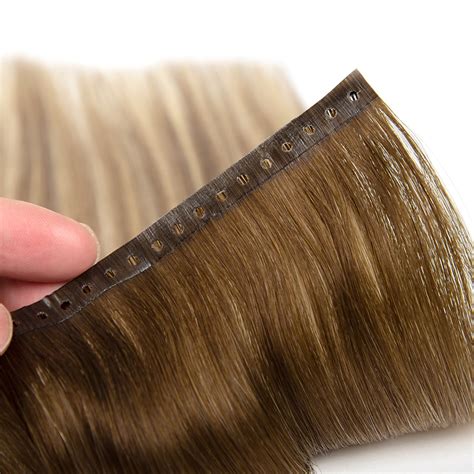 Seamless Xo Invisible Flat Weft Hole Customized Hair Extensions