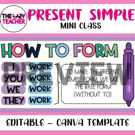 Present Simple Mini Class Profesocial