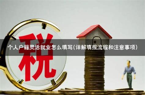 个人户籍灵活就业怎么填写详解填报流程和注意事项 灵活用工代发工资平台