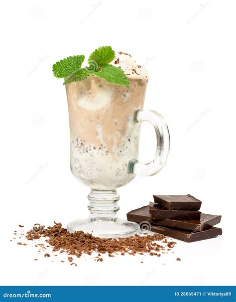 Cr Me Glac E De Vanille Et De Caf Image Stock Image Du Noisette