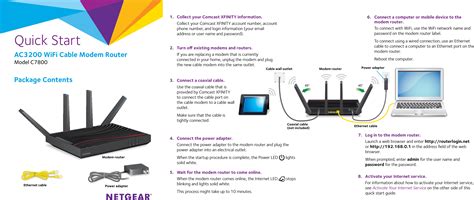 Netgear Orporated AC WiFi Cable Modem Router User Manual