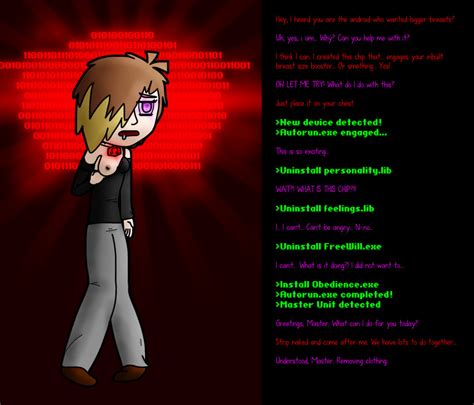 Hypnohub Breasts Brown Hair Caption Drool Empty Eyes Expressionless