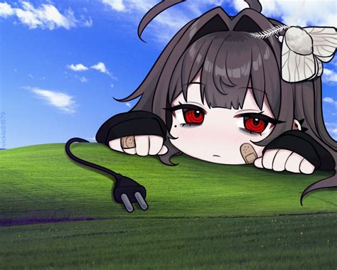 Vickie Cryingrobot Vickie Cryingrobot Character Bliss Image Original 1girl Ahoge