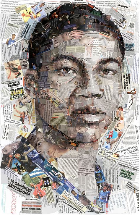 报纸拼贴插画作品欣赏