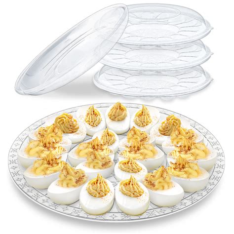 Deviled Egg Containers And Platters 3 Pack 15 Slot