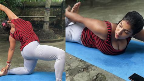 Lower Body Fat And Belly Fat Reduce Yoga Exercise Youtube