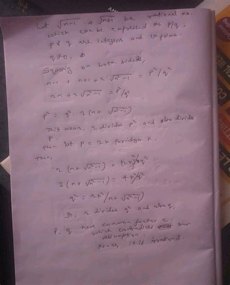 Example 8 Show That There Is No Positive Integer N Which Sqrt N