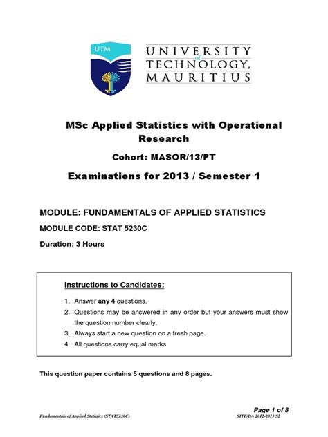 fundamentals of applied statistics pdf regression analysis