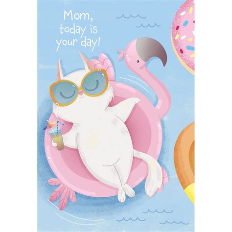 Pool Cat Birthday Card Mother Cardmore
