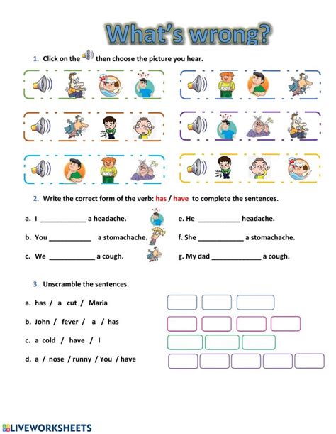Illnesses And Health Problems Interactive And Downloadable