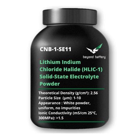 Lithium Indium Chloride Halide Hlic 1 Solid State Electrolyte Powder