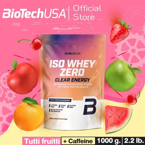 Biotechusa Iso Whey Zero Clear Enery 1000g Tutti Fruitti เวย์โปรตีนไอโซ