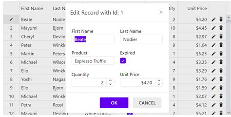 Setting A Editable Grid Help Docs Blazor Documentation