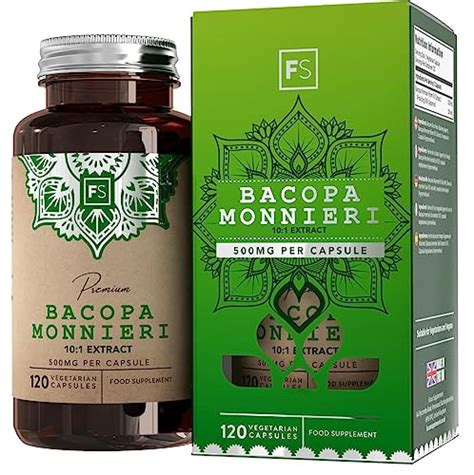 Brahmi Focus Fs Kapseln Bacopa Monnieri Extrakt 500mg Portion 2024
