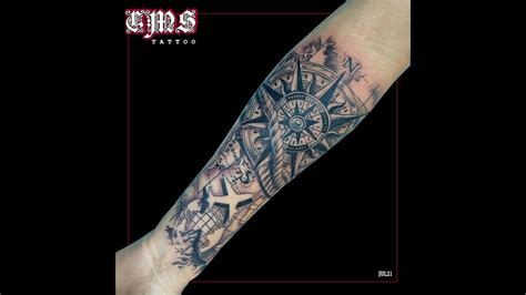 Compass BÚssola Travel Tattoo Tatuagem Tatuagem Bussola Tattoos