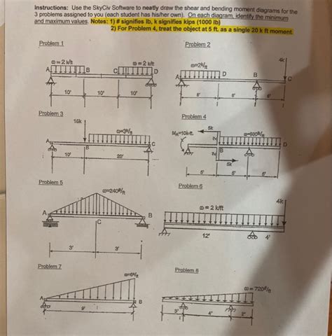 Solved Instructions Use The Skyciv Software To Neatly Draw Chegg