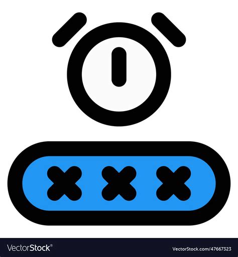 One Time Passcode Use For Single Login Royalty Free Vector One Time Passcode Use For Single Login Royalty Free Vector