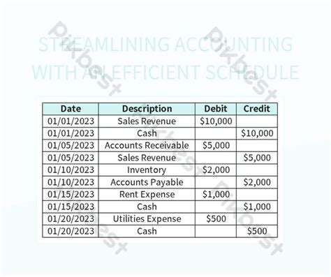 optimizing accounting procedures through effective scheduling excel