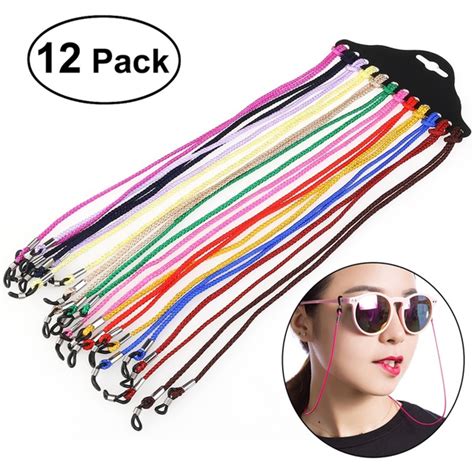 Nuolux 12pcs Nylon Spectacle Frame Holder Sunglasses Eyewear Cord Neck