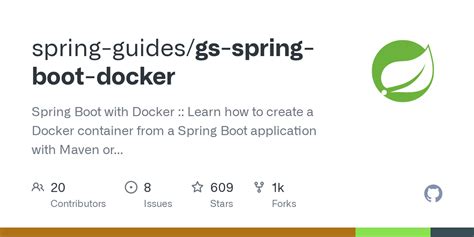 GitHub Spring Guides Gs Spring Boot Docker Spring Boot With Docker Learn How To Create A