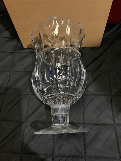 Vintage Crystal Vase By Block Crystal Poland Etsy
