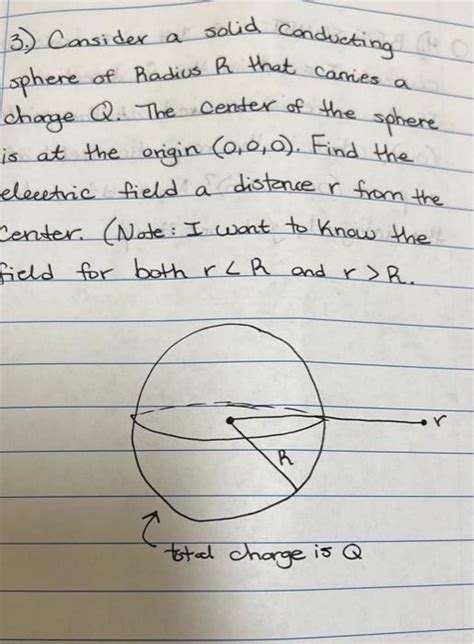 3 Consider A Solid Conducting Sphere Of Radius R