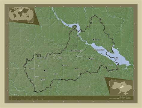 Cherkasy Ukraine Wiki Labelled Points Of Cities Stock Illustration