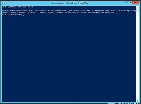 Amazon Web Services Unable To Connect To AWS S From CLI With HTTTP HTTPS Proxy Stack Overflow