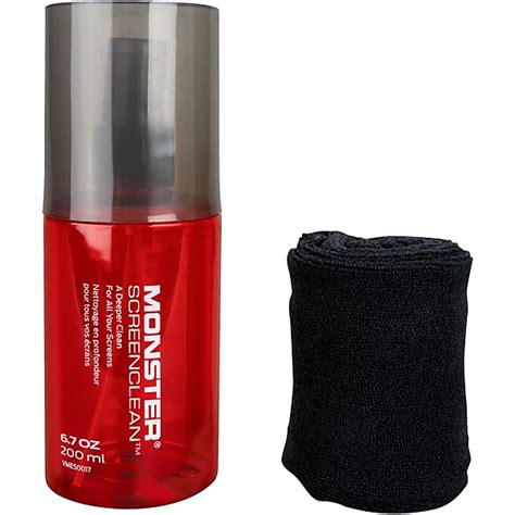 Monster Cable Screenclean 200ml Bottle And Microfiber Cloth Guitar Center