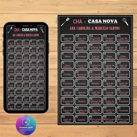 Convite Digital de Chá Rifa de Casa Nova Elo
