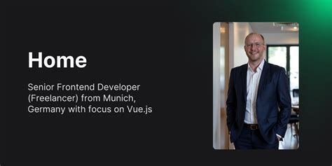 Home Michael Hoffmann Senior Frontend Developer Freelancer From Germany With Focus On Vuejs