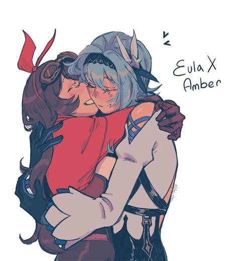 Eula And Amber Genshin Impact Drawn By Lilacalien Danbooru
