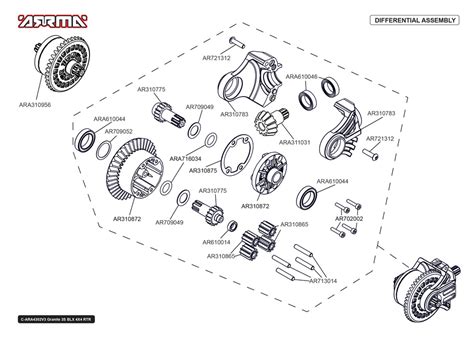 Arrma Granite Blx 4x4 Parts Exploded View 4302v3t2 — Adventure Hobbies And Toys
