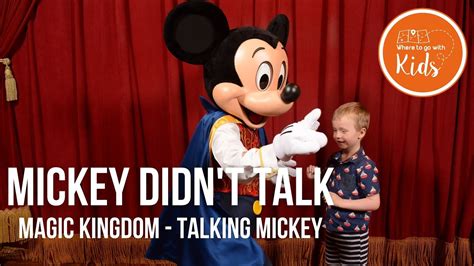 Mickey Mouse Didnt Talk Magic Kingdom Youtube