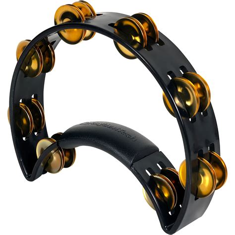 Rhythm Tech Tambourine With Brass Jingles Black In Guitar Center