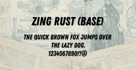 Font Zing Rust Download And Install On The WEB Site