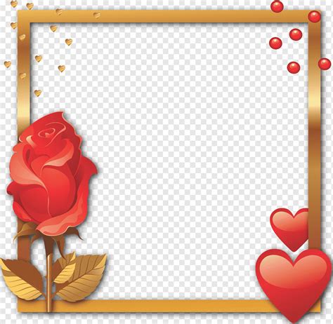 프레임 하트 사랑 핑크 프레임 텍스트 직사각형 꽃 Png Pngwing