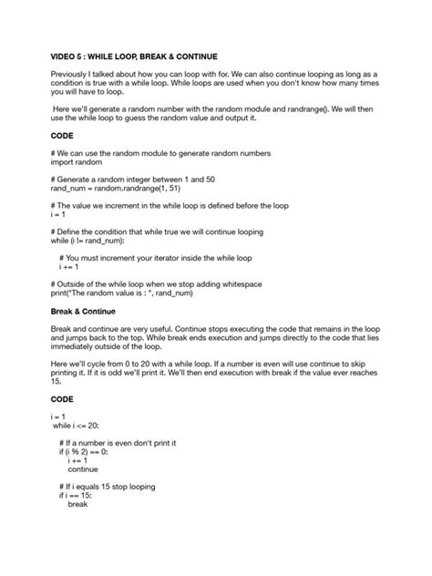 Python Tutorial 5 Pdf Control Flow Computer Programming