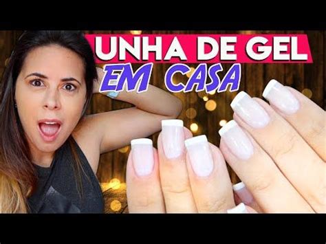 Como fazer UNHA DE GEL EM CASA Passo a passo fácil YouTube in 2024 Simple nails Nails